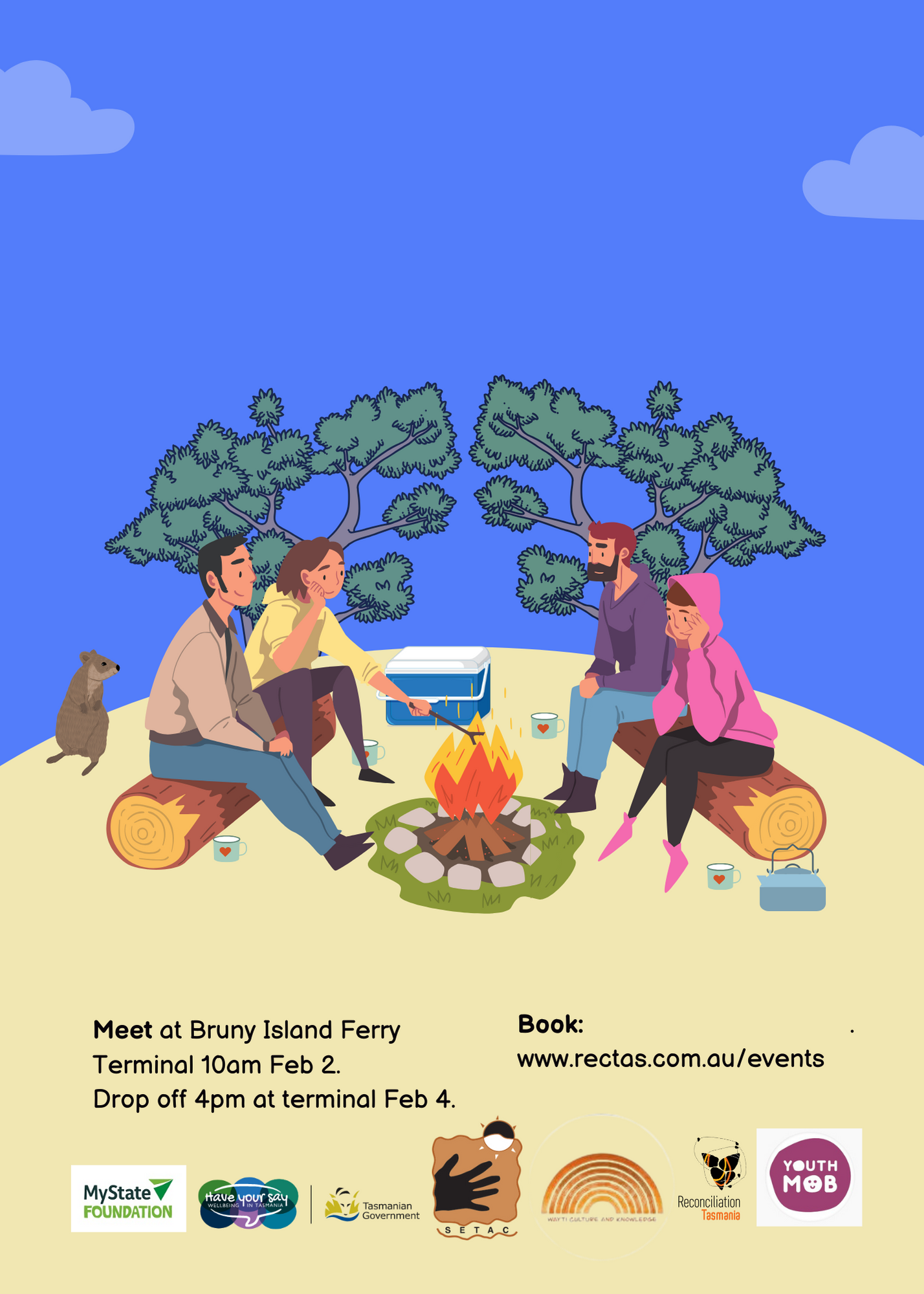 SECOND YOUTH MOB - Cultural Camp - Murrayfield Bruny Island - two Night camp - Youth Mob ...